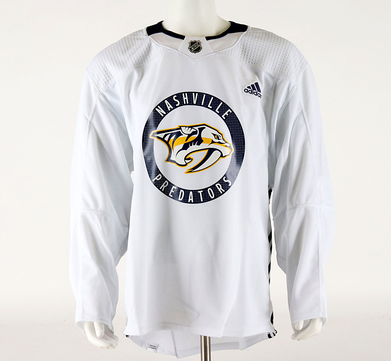 Practice Jersey - Nashville Predators - White Adidas Size 56 - Pro ...