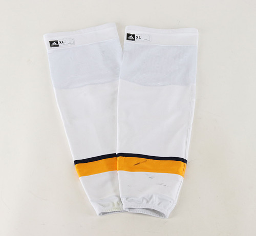 Game Sock - Nashville Predators - White Adidas Size XL #2 - Pro Stock ...