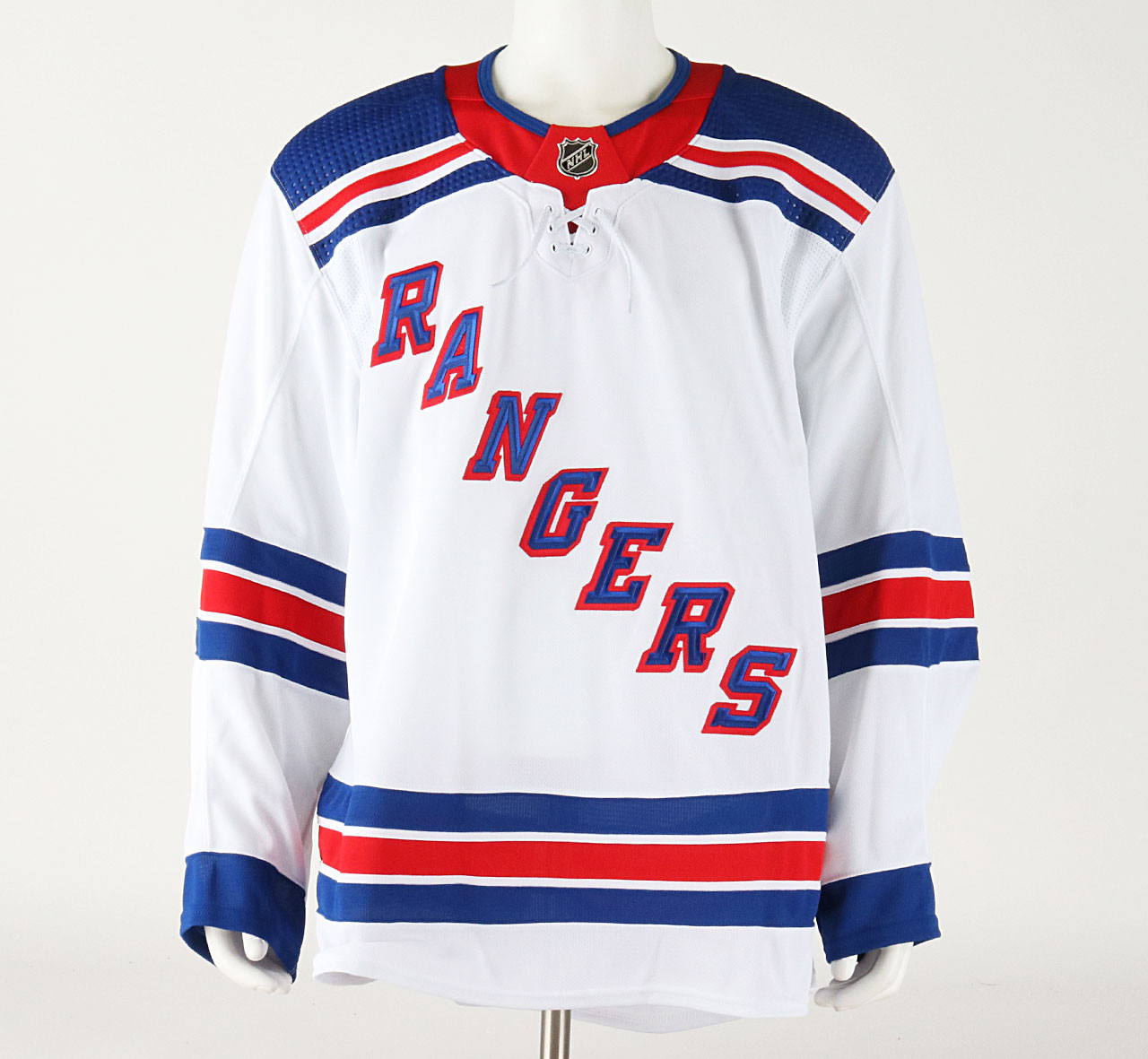 Game Jersey - New York Rangers - White Adidas Size 58 #2 - Pro Stock Hockey