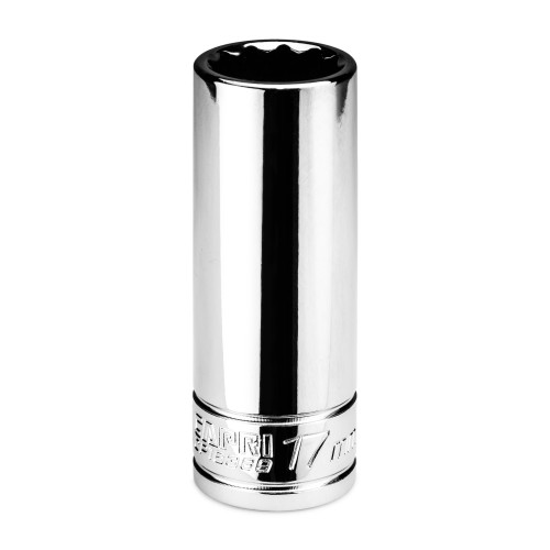 Capri Tools 17 mm Deep Socket, 3/8 in. Drive, 12-point, Metric - eToolsCity