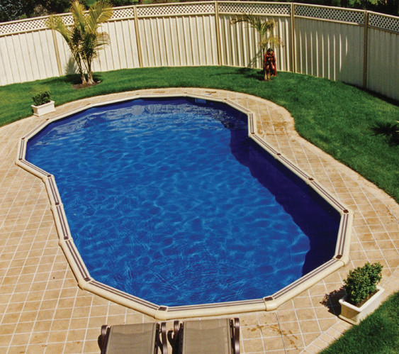Keyhole Shape Pool Liner for Blue Haven's Pool 27ft - Buy your ...
