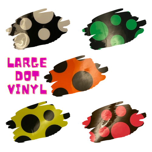 Large Neon Dot Vinyl - Roll - Sweet n Sassy Blanks & Such