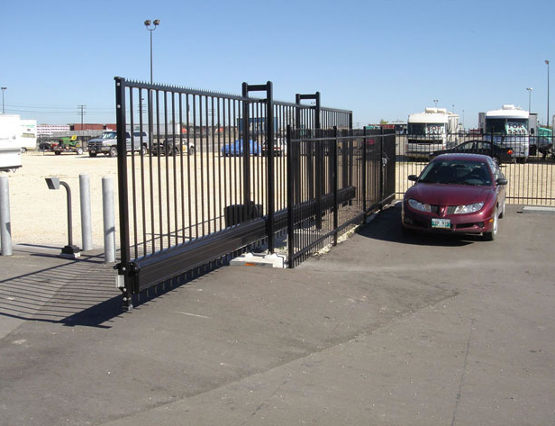 Sliding Gate - Vertical Infill Bar - "AA" Gate - www.SecurityEntrances.com