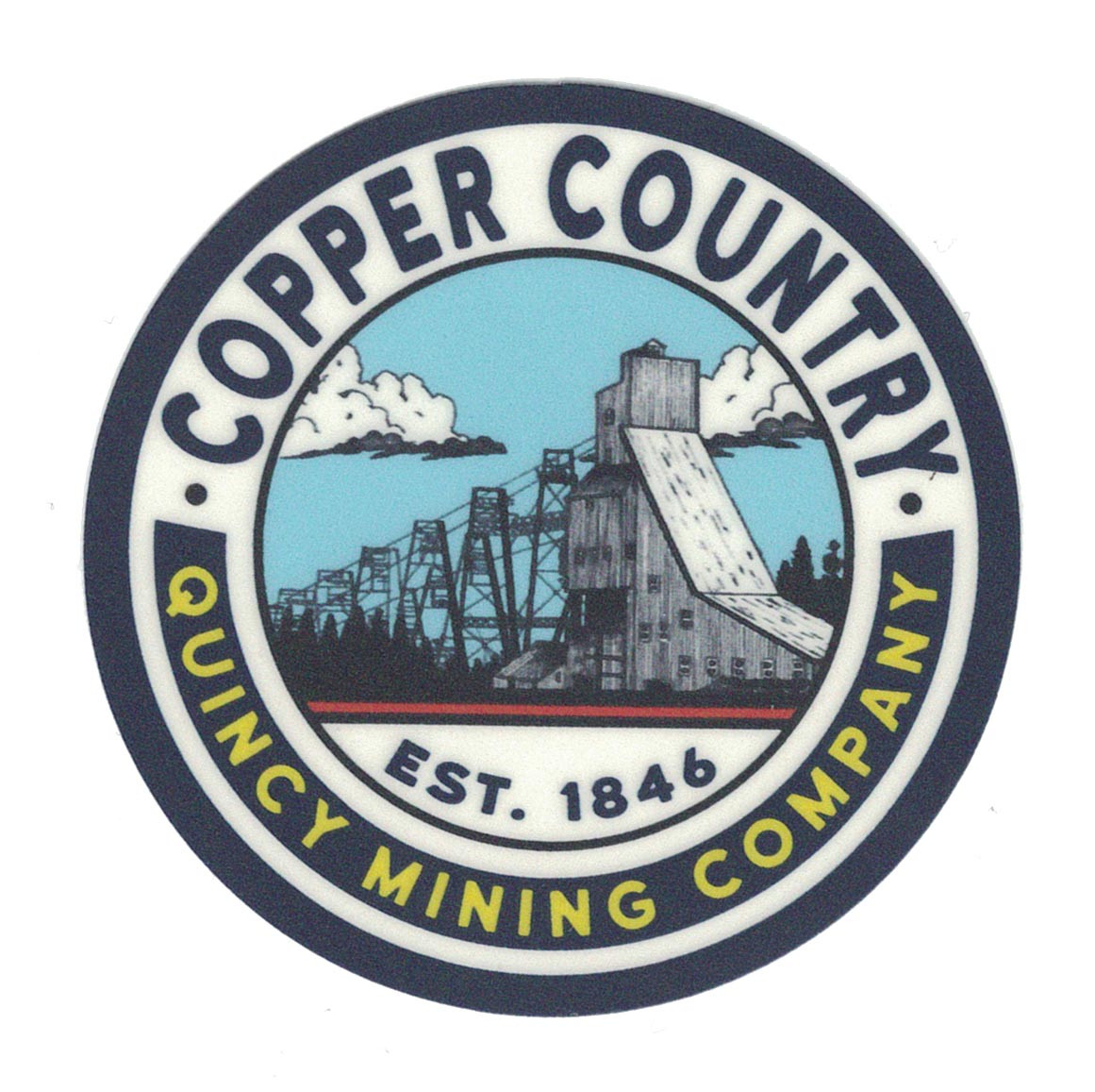 Quincy Mining Company Sticker - Copper World