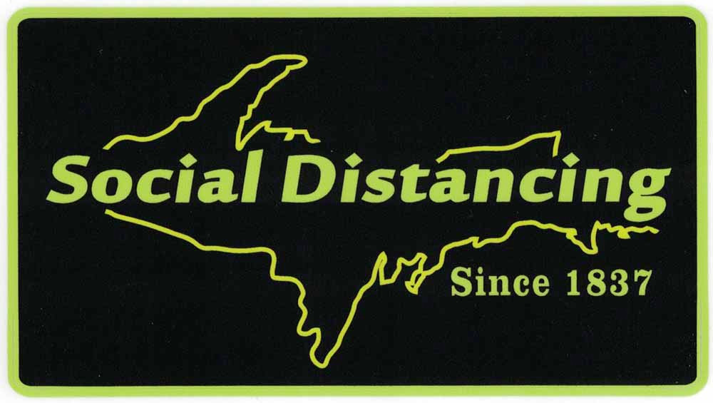 Social Distancing Since 1837 Sticker - Copper World