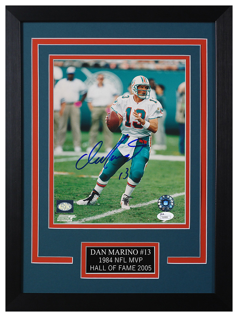 Dan Marino Framed Dolphins Autographed Photo