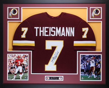 Joe Theismann Autographed and Framed Maroon Washington Jersey SB Champs ...