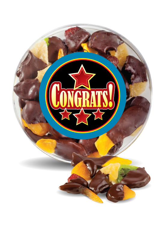 Congratulations Chocolate Dipped Fruit