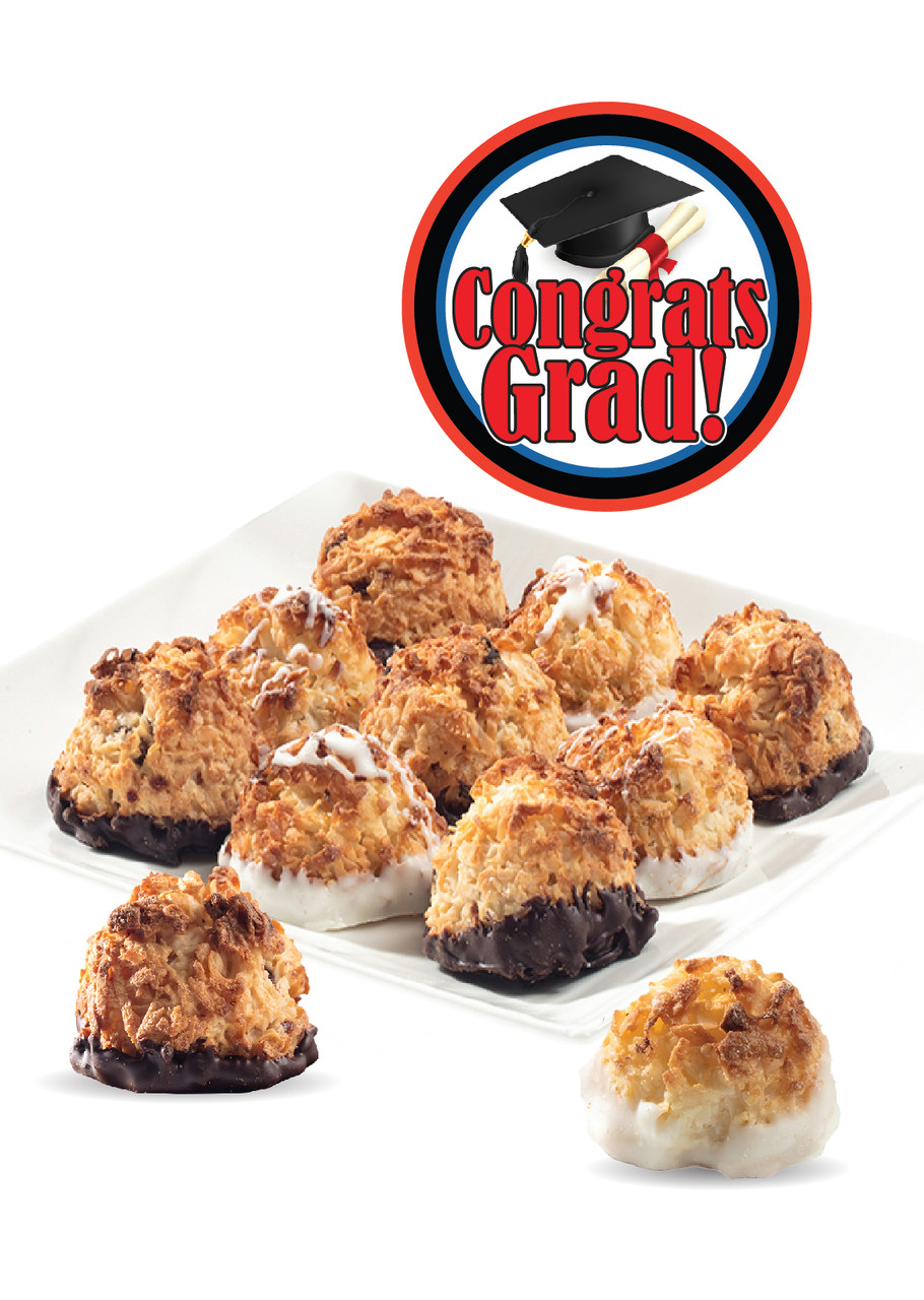 Graduation Jumbo Chocolate Coconut Macaroons