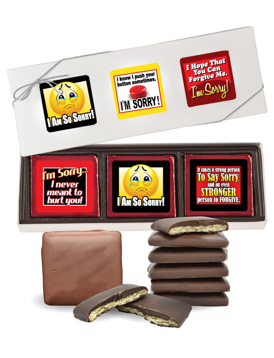 I'm Sorry 6pc Chocolate Graham Box