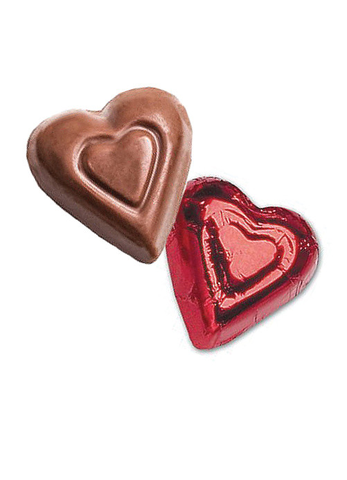 Solid Milk Chocolate Red Heart Candy