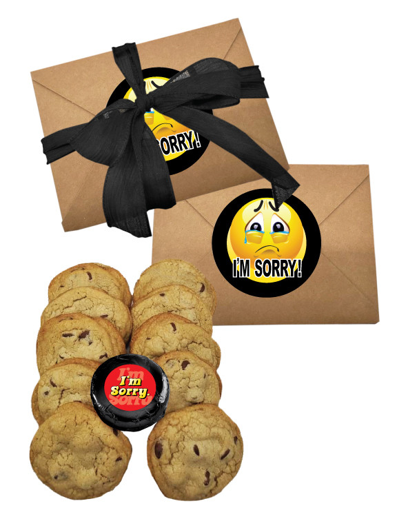 I'm Sorry 1lb Chocolate Chip Cookie Craft Box