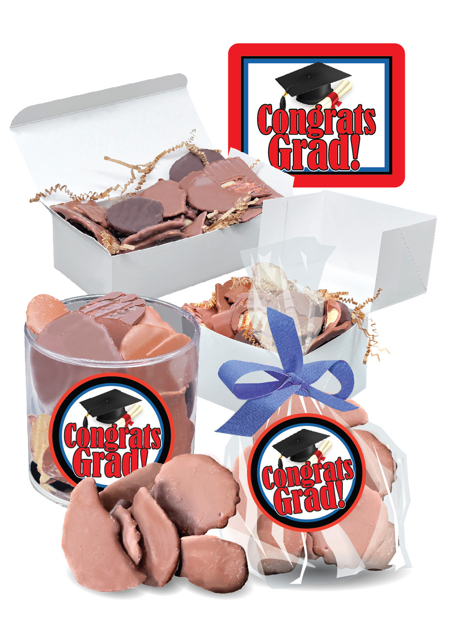 Graduation Chocolate Dipped Potato Chip Gifts