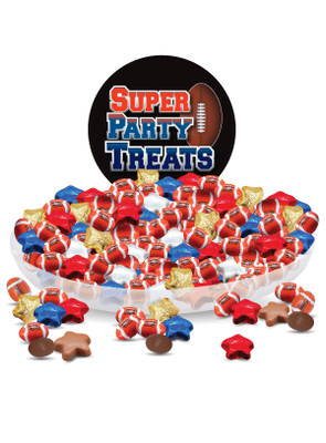 Super Football Milk Chocolate Candy Platter