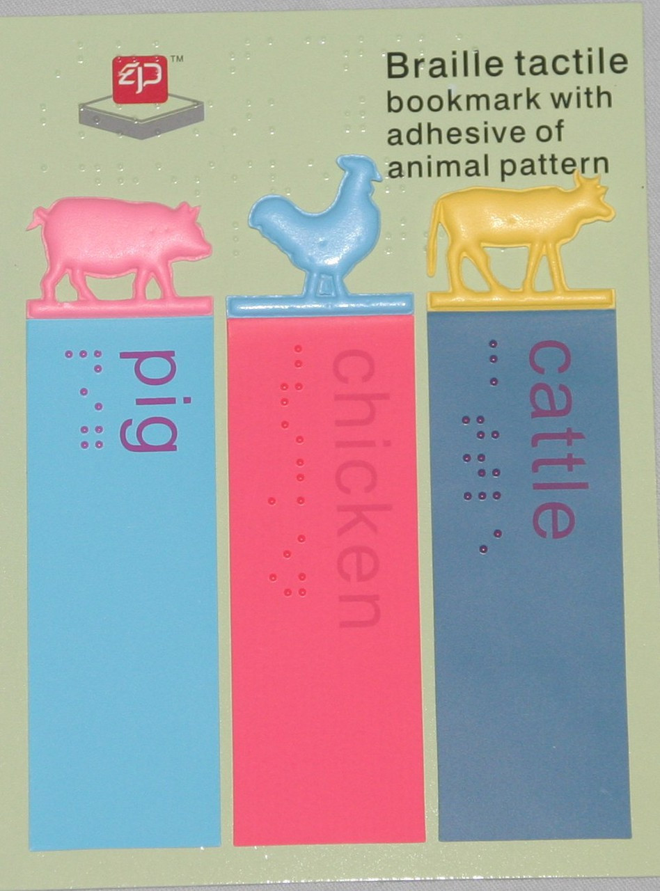 Braille Tactile Bookmarks