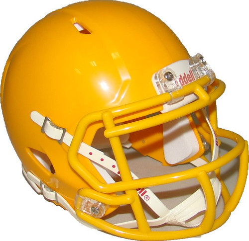 Green Bay Gold with Yellow Mask Blank Riddell Revolution SPEED Mini ...
