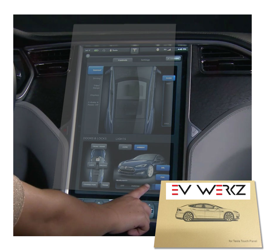 EV WERKZ Tempered Glass Touch Screen Protector for Tesla Model S and ...