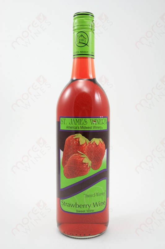 St. James Strawberry Wine 750ml - MoreWines