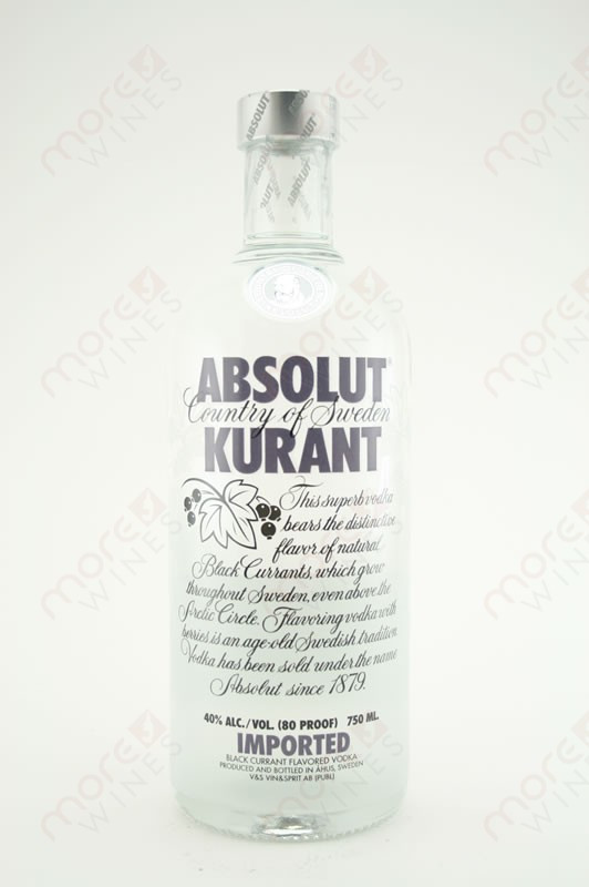 Absolut Kurant Vodka 750ml - MoreWines