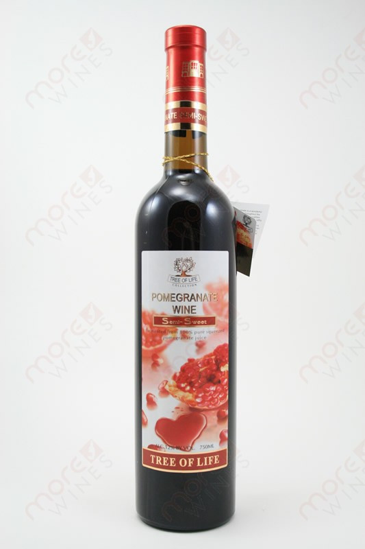 Tree of Life Pomegranate Wine Semi-Sweet 750ml - MoreWines