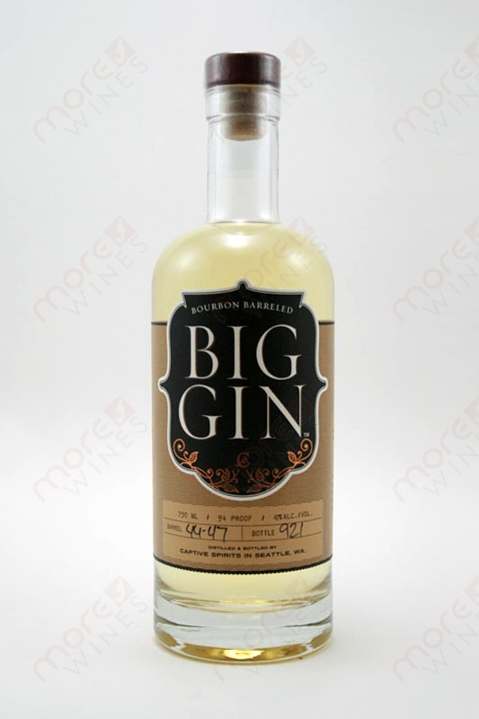 Big Gin Bourbon Barreled 750ml - MoreWines Big Gin Bourbon Barreled 750ml - MoreWines