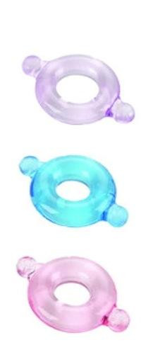 Buy Elastomer C Ring Set Blue Purple Pink Best Male Sex Toy