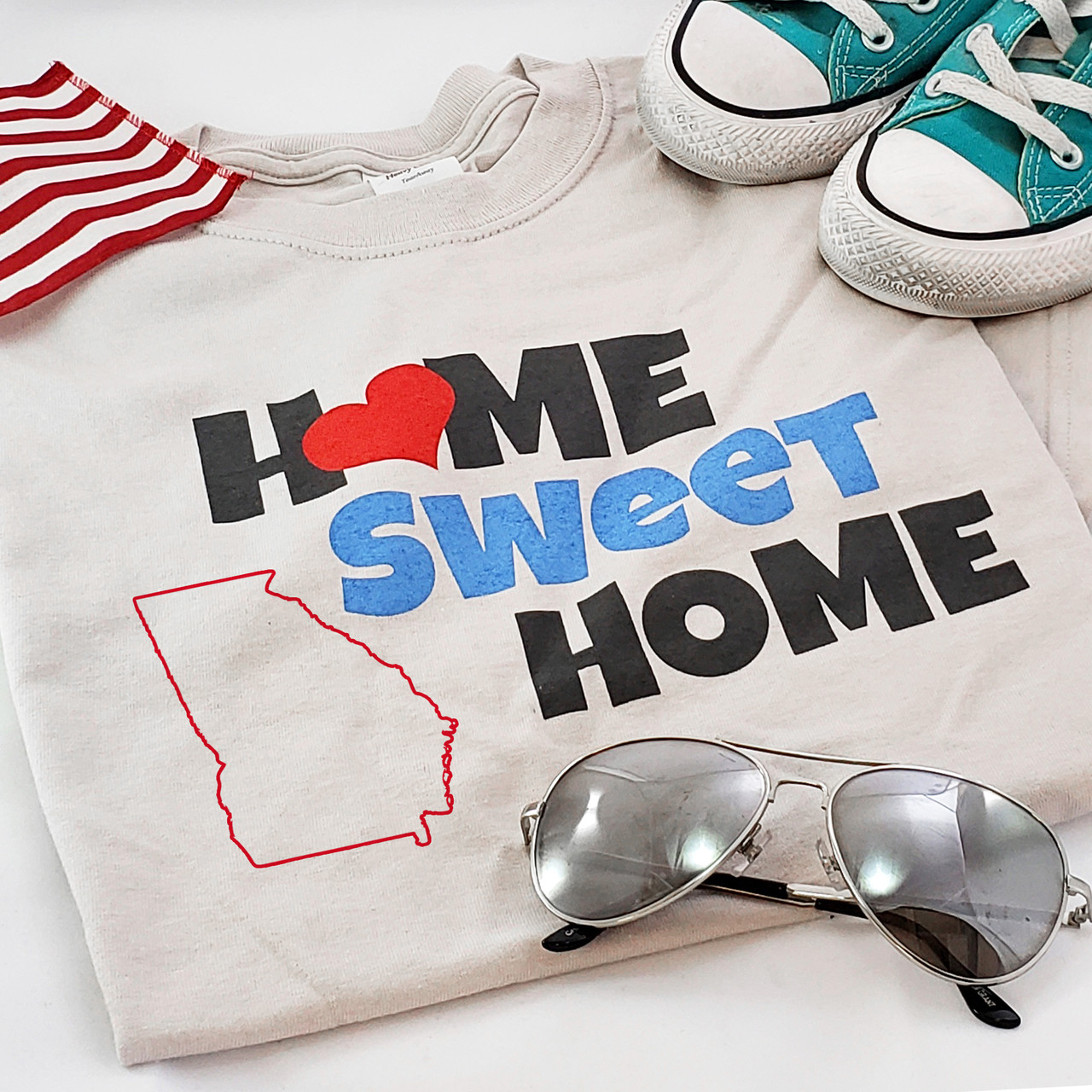 Home Sweet Home T-shirt | Personalized State Tee