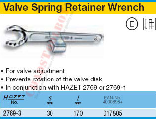 HAZET 2769-3 VALVE SPRING WRENCH - ChadsToolbox.com Inc