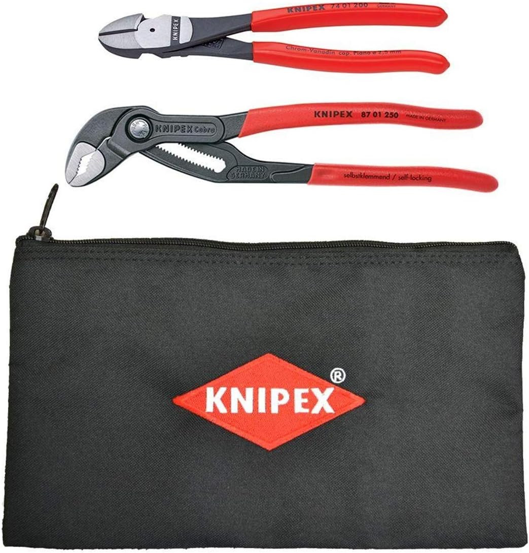 Knipex 9K 00 80 124 US 2 Piece Set With Zipper Pouch - ChadsToolbox.com Inc
