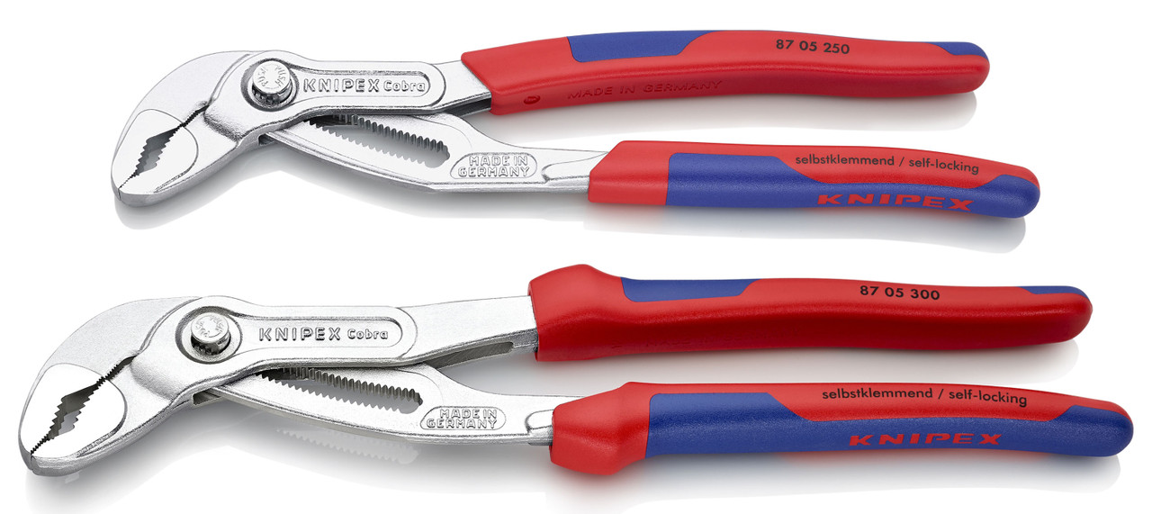 Knipex 2 PC Set Premium Chrome Cobra Pliers- 250 and 300mm ...