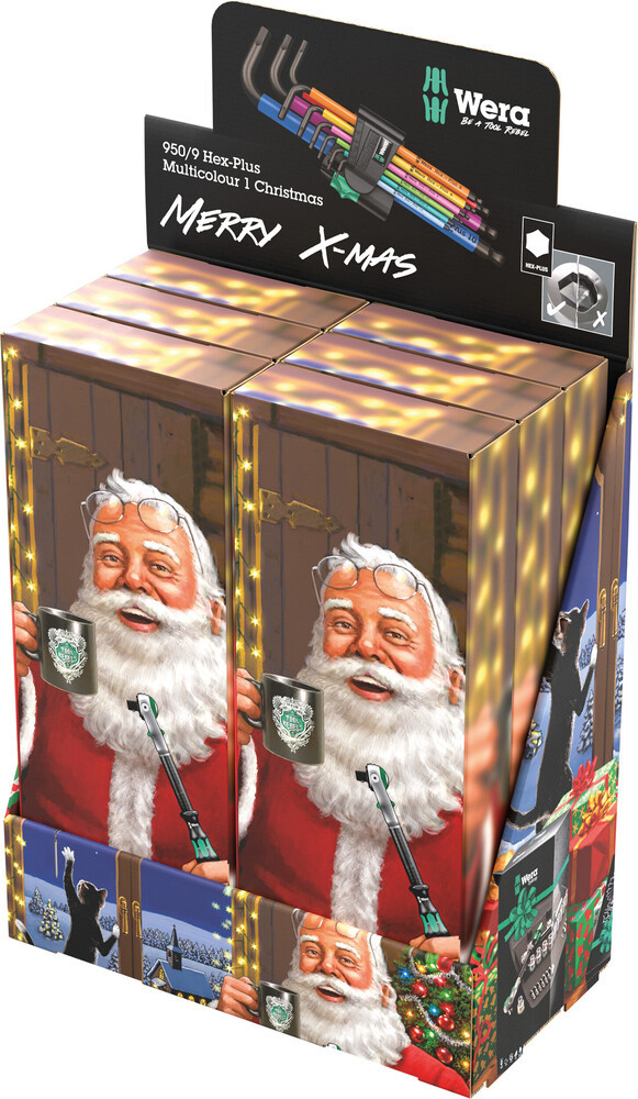 WERA 05135813001 Counter display 950/9 Hex-Plus Multicolour 1 Christmas ...