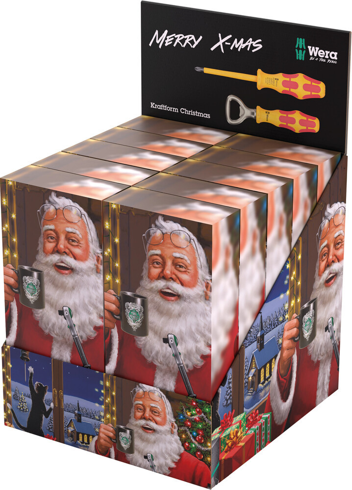 WERA 05135814001 Counter display Kraftform Christmas 2023, 11 pieces ...