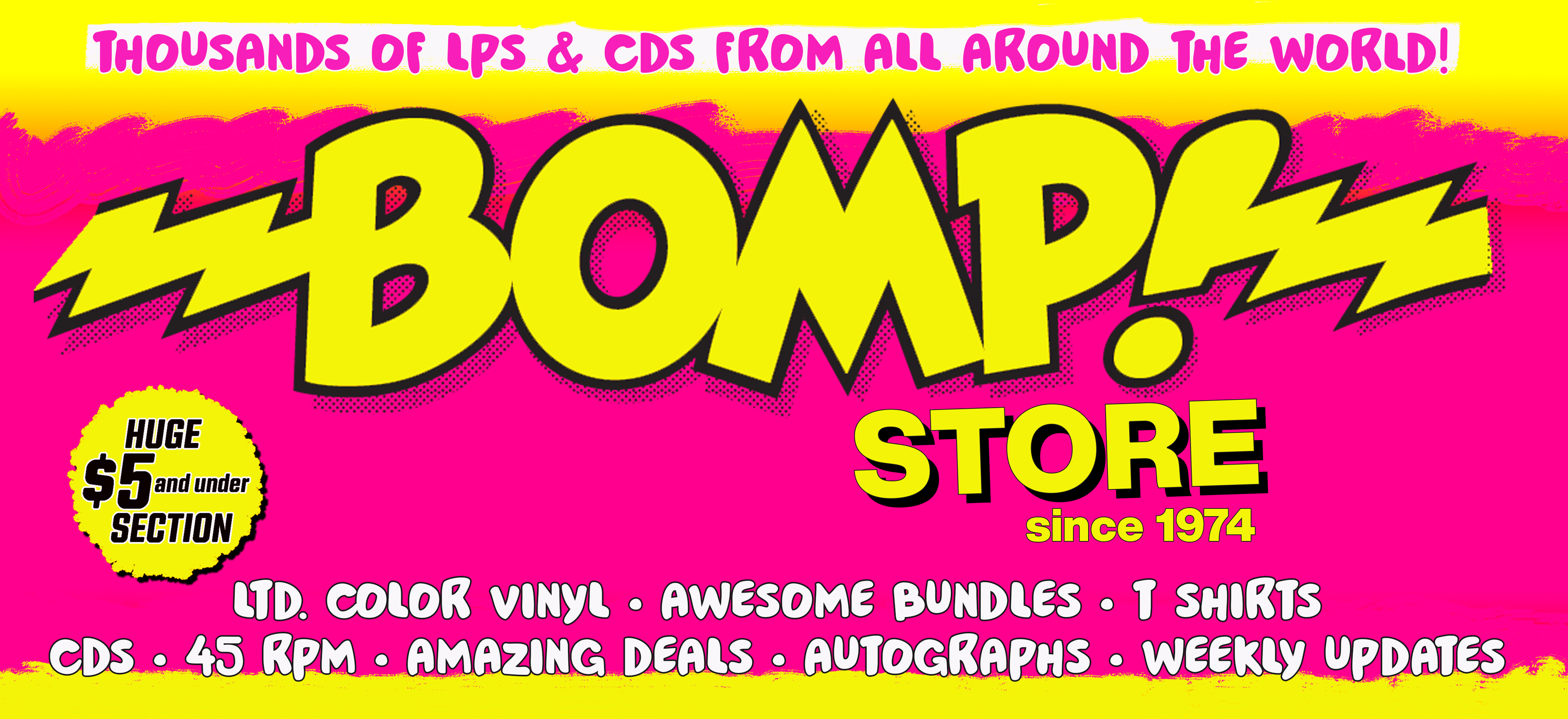 Bomp Records | Thousands of LPs & CDs from around the world. Since 1974.