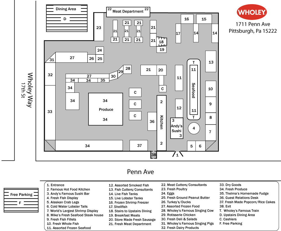 Store Map Pittsburgh | Robert Wholey Company