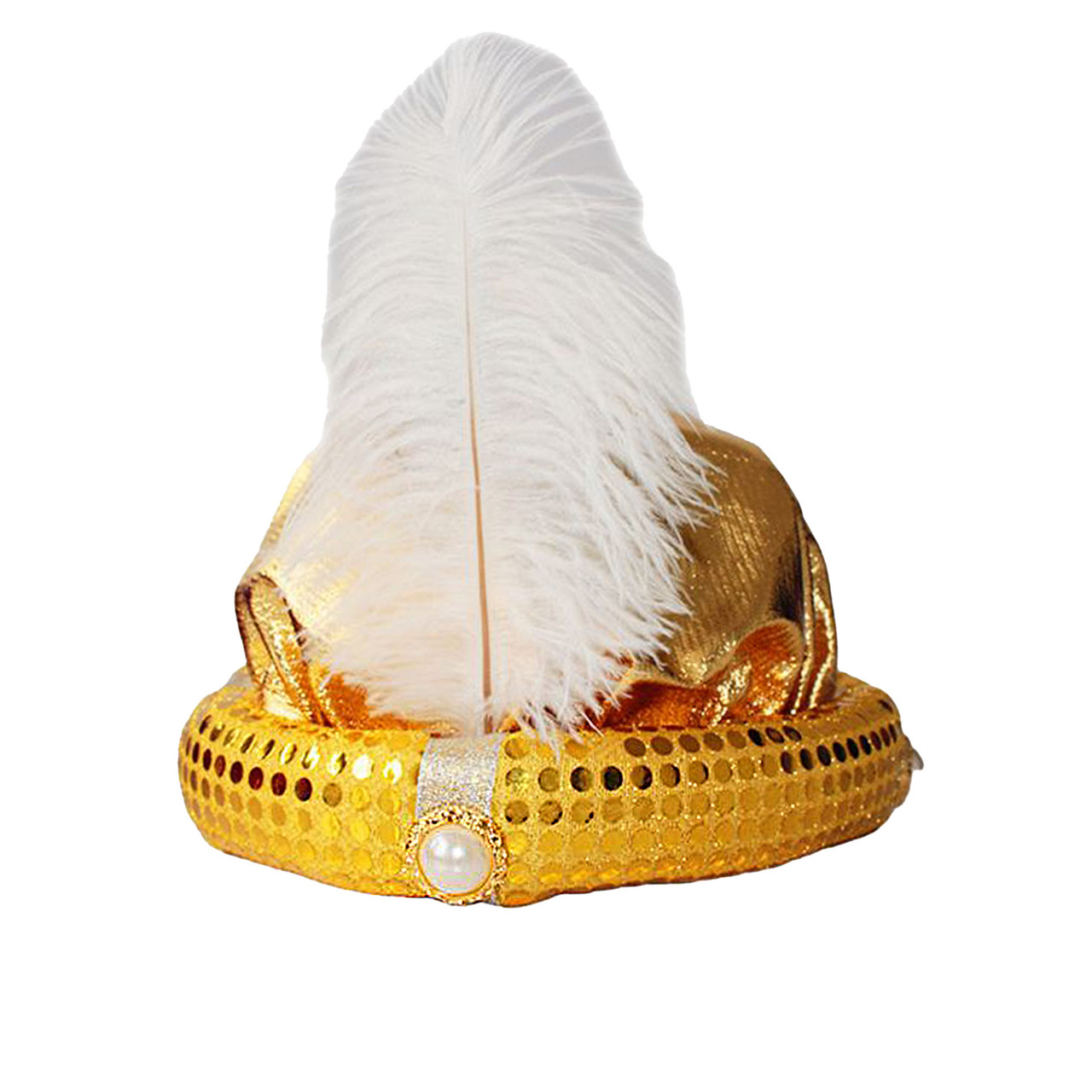 Aladdin Hat With Feather Kids Arabian Sultan Hat Aladdin Fancy Costume ...
