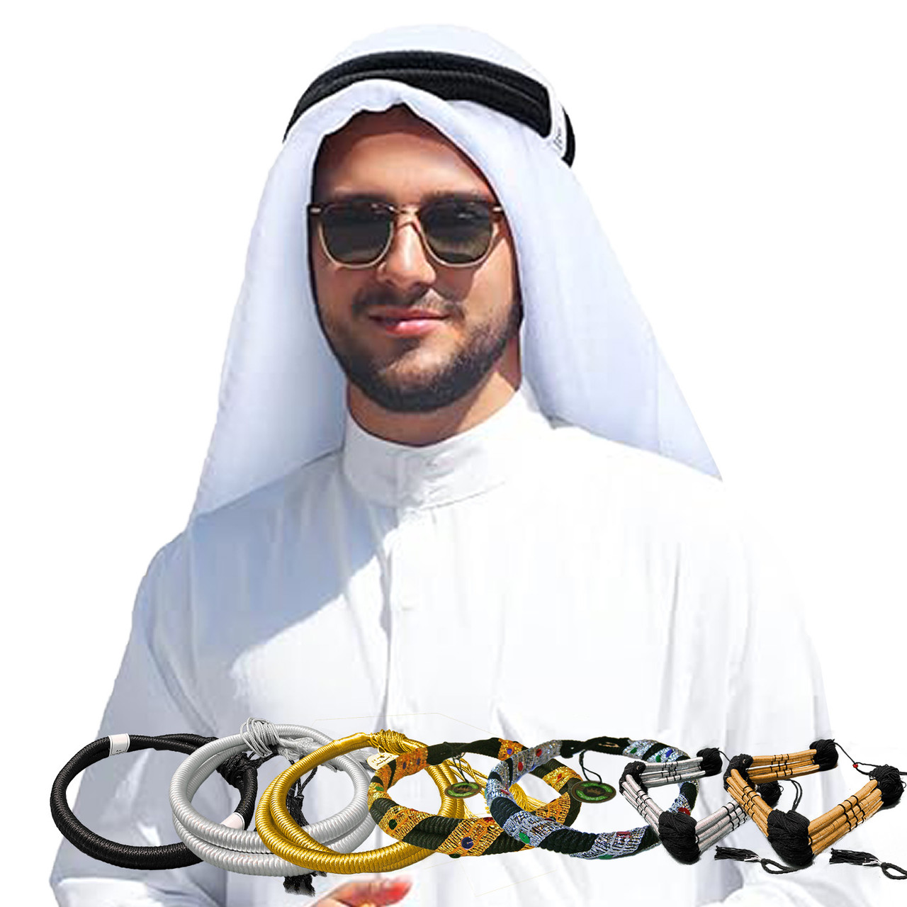 Arabian Black Igal Head Egal Agal Desert Cord Lot Shemagh Scarf Saudi ...