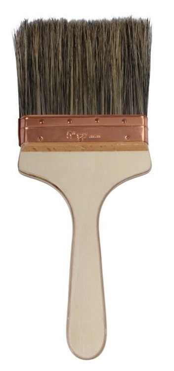 5" Prodec Pure Bristle Flapper Plasterers Copper Bound Flat Wall Brush ...