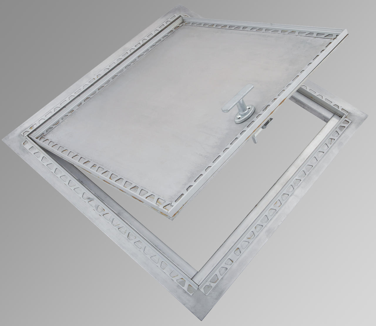 24" x 24" Recessed Aluminum Interior Floor Hatch - Cendrex