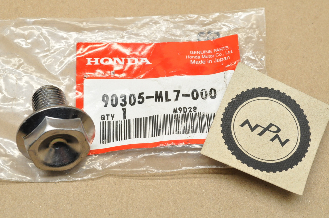 NOS Honda CBR1000 CBR600 CBR900 NT650 VFR700 Front Axle Bolt 90305-ML7 ...