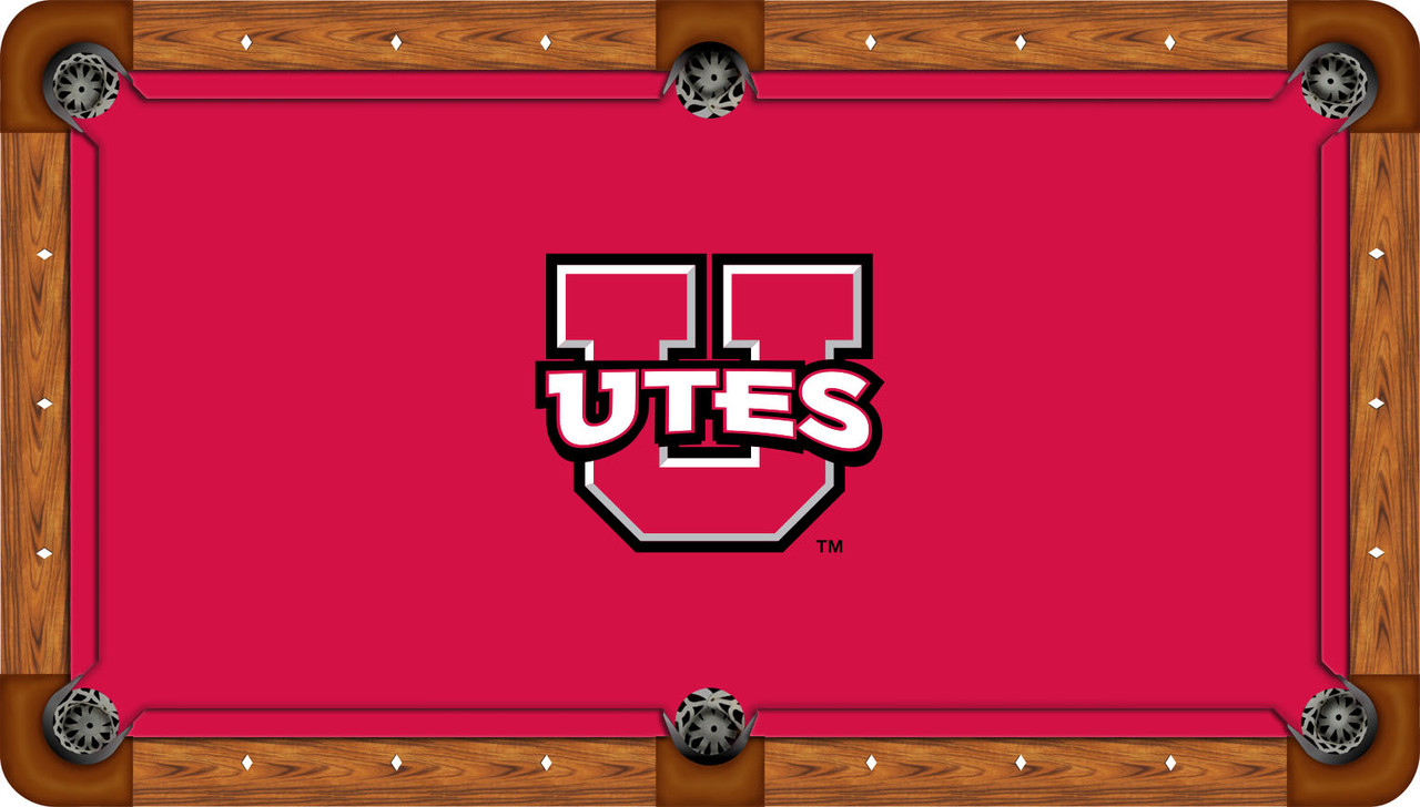 Utah Utes Billiard Table Felt - Recreational