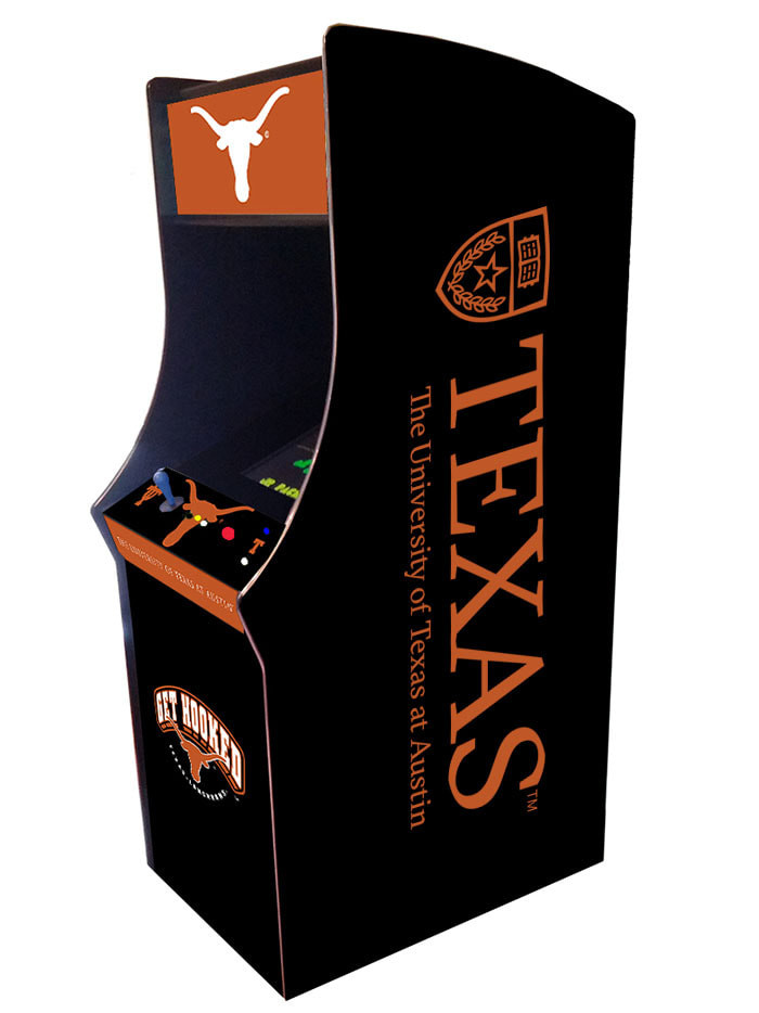 Texas Longhorns Upright Arcade Game - Monster Break Billiards