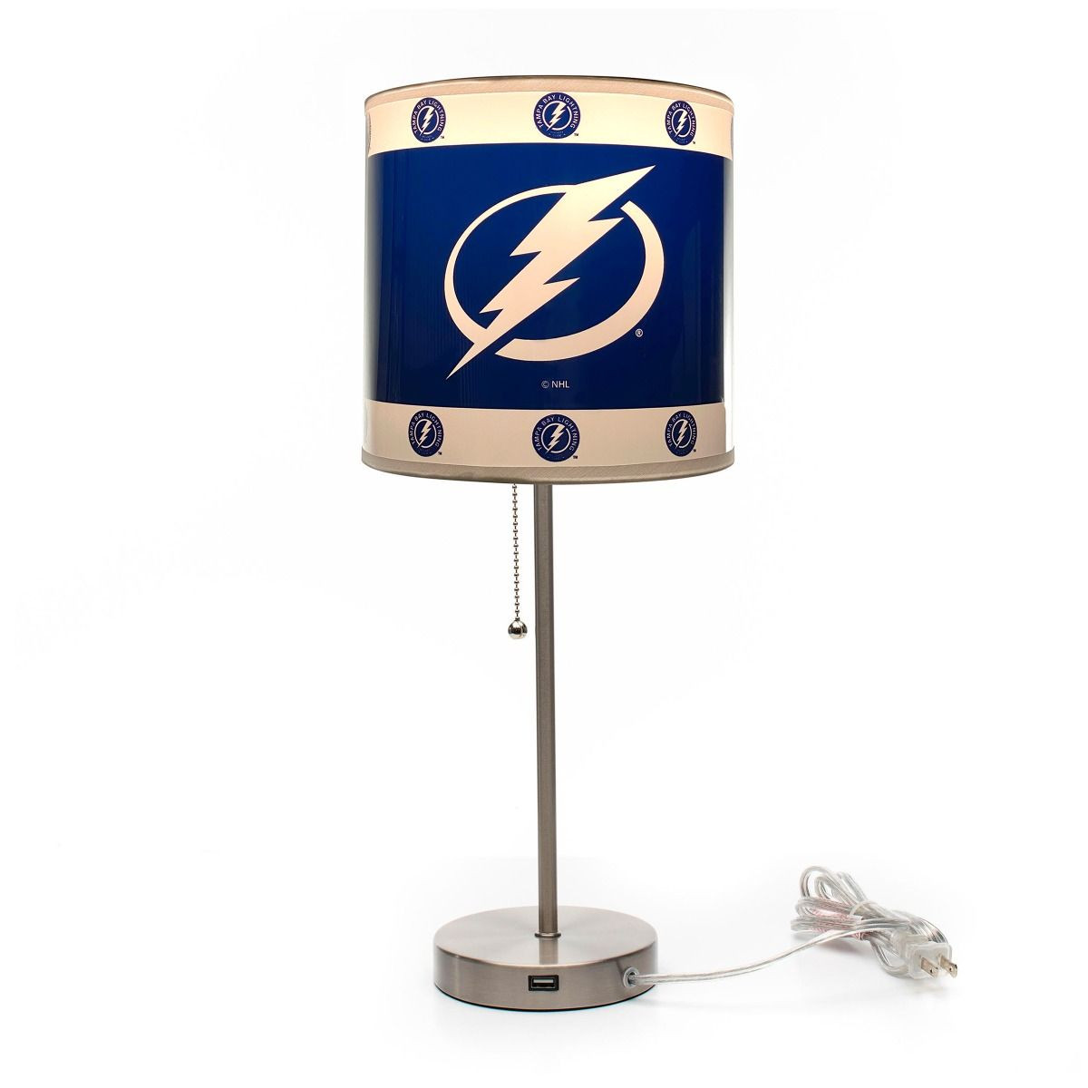 Tampa Bay Lightning Chrome Lamp