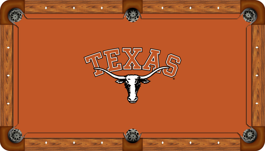 Texas Longhorns "Old-School Texas Longhorn" on Burnt Orange Billiard ...
