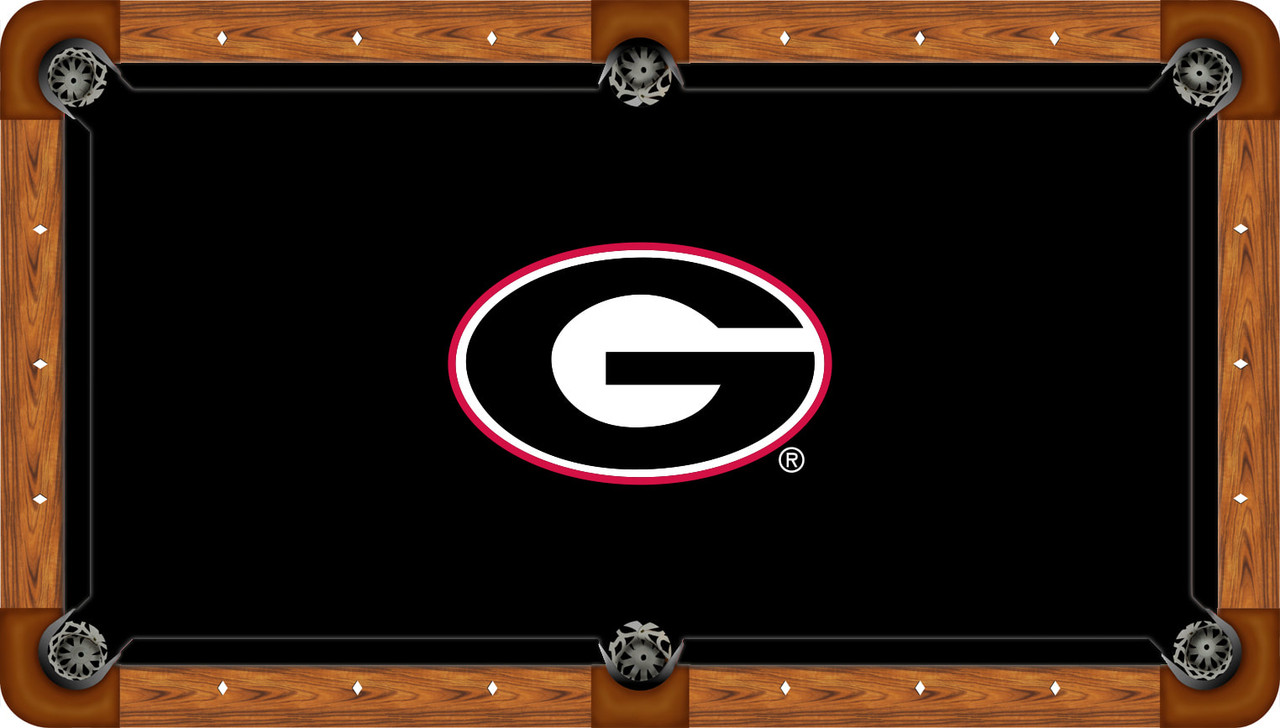 Georgia Bulldogs Billiard Table Felt - Recreational