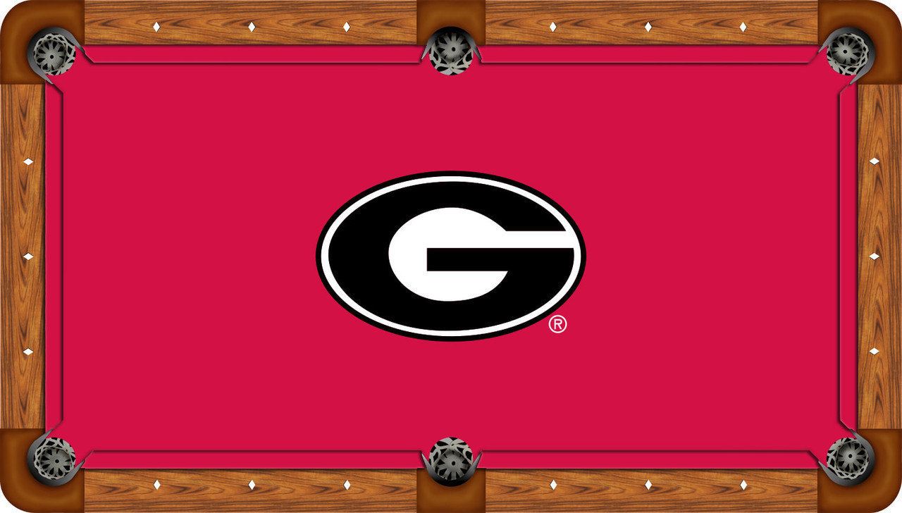 Georgia Bulldogs Billiard Table Felt - Recreational