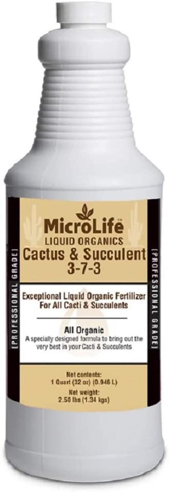 MicroLife Cactus & Succulent (3-7-3) Professional Grade Organic Liquid ...