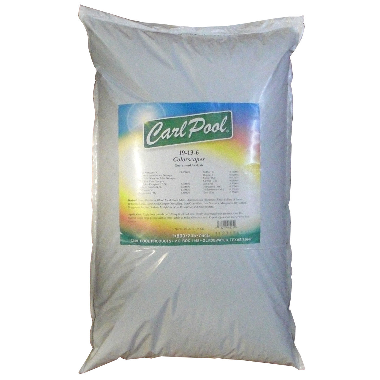 Carl Pool Colorscapes (19-13-6) 25 lb Bag.. - AG Organics