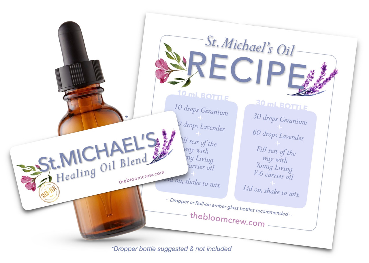 St. Michael's Bottle Labels & Recipe—10 SETS BUNDLE - Equinnovations