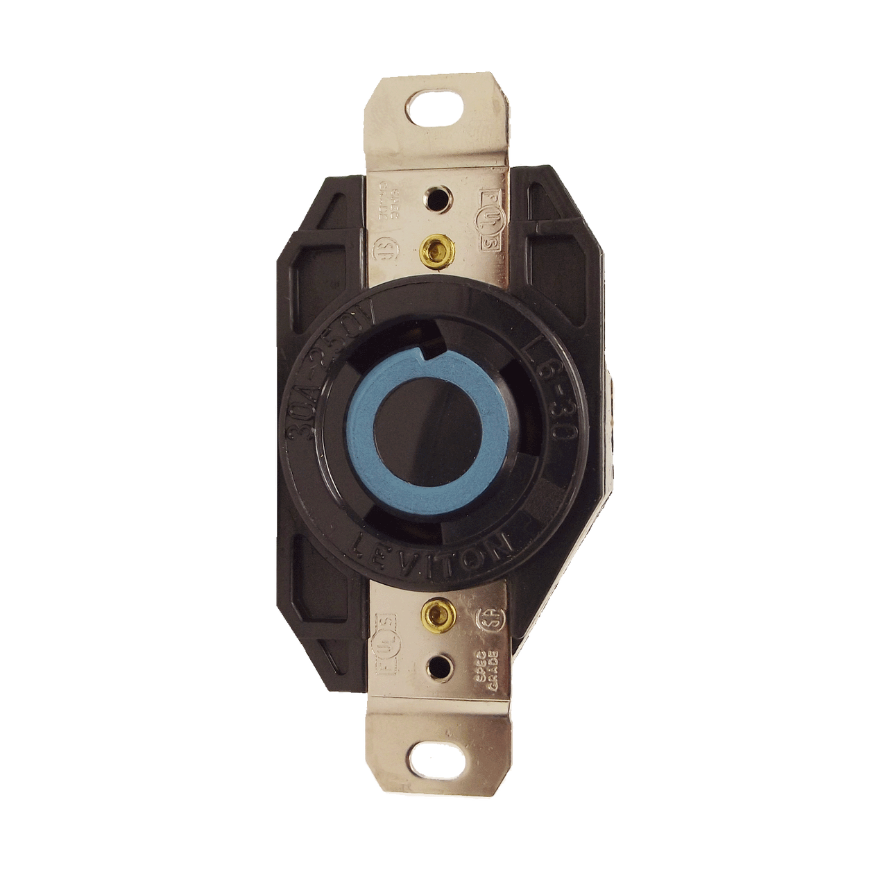 Leviton 2510 20 Amp 120 208 Volt 3 Phase Y 4 Pole Flush Mount Locking Leviton 2510 20 Amp 120 208 Volt 3 Phase Y 4 Pole Flush Mount Locking