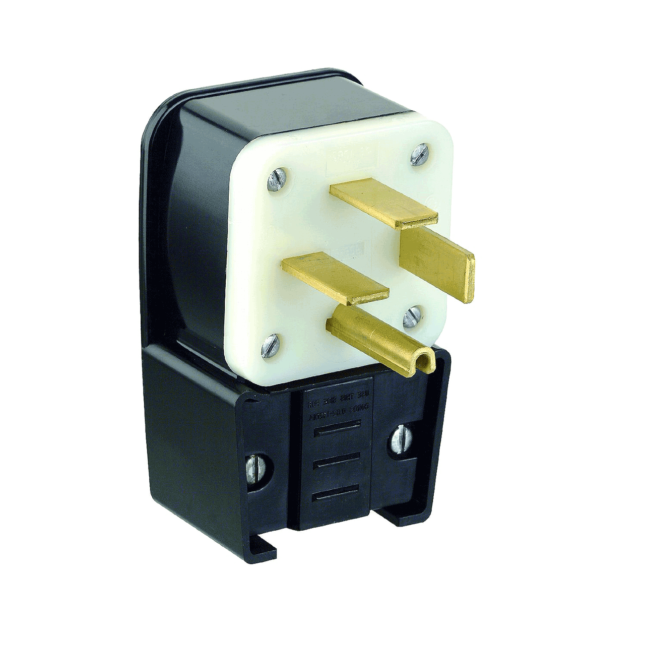 LEVITON 8462-P - PLUG 60A250V3P4W 15-60P ANGL BLACK